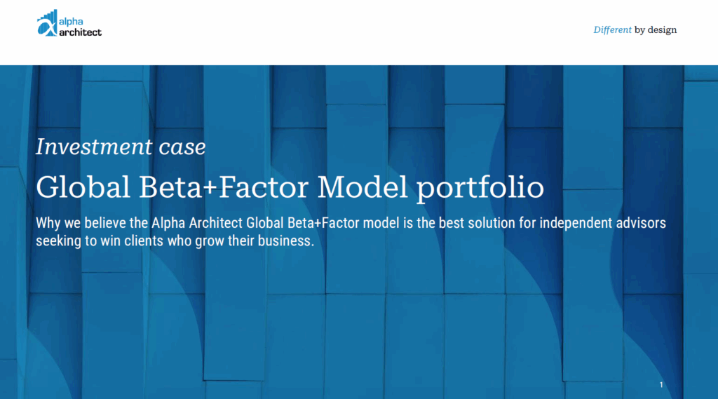 Investment Case | Alpha Architect Model Portfolios - Alpha Architect ETFs